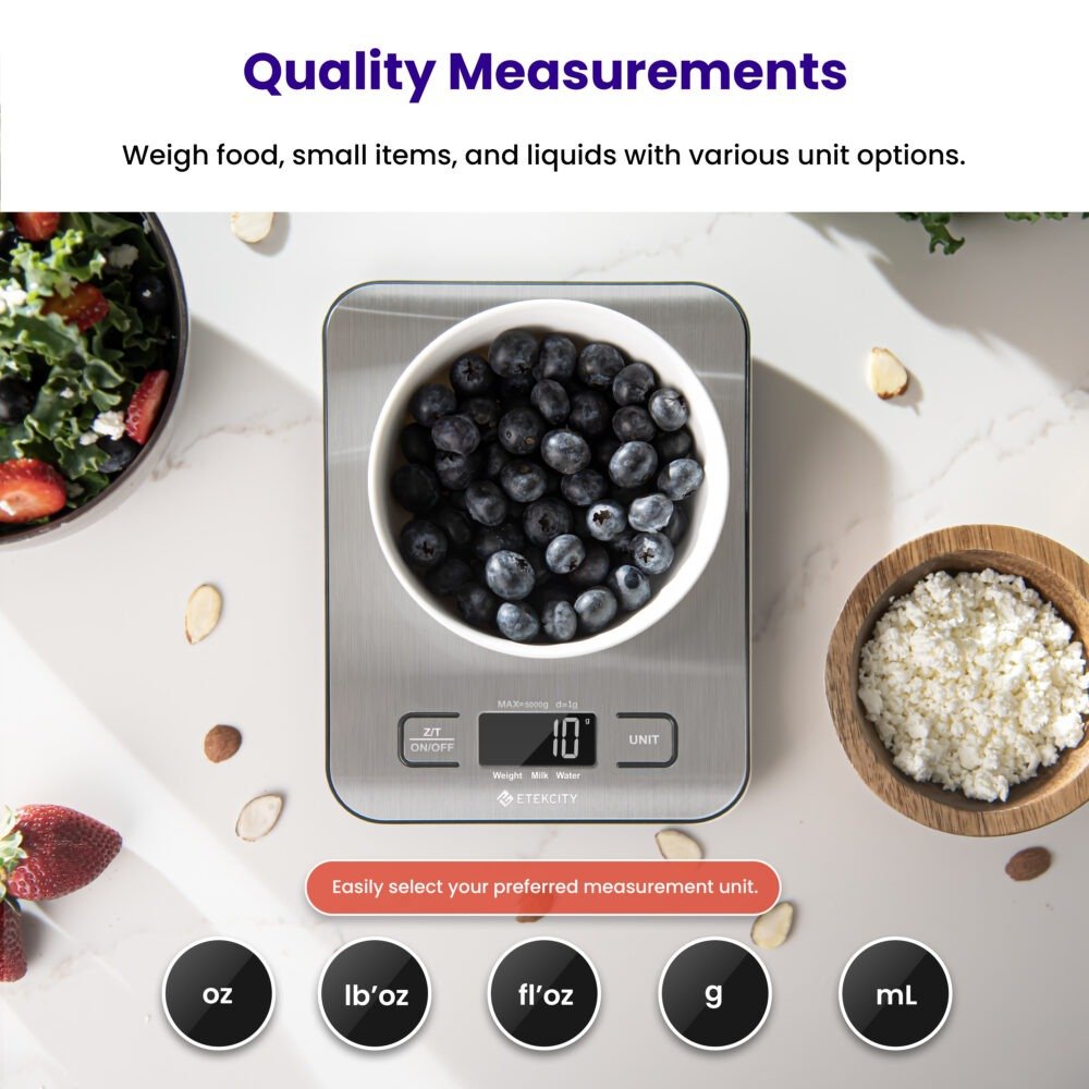 Etekcity Kitchen Scale EK6015 (Ultra Slim) US - BrightVivo