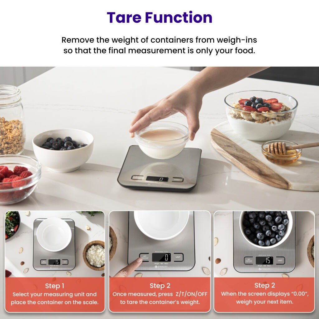 Etekcity Kitchen Scale EK6015 (Ultra Slim) US - BrightVivo